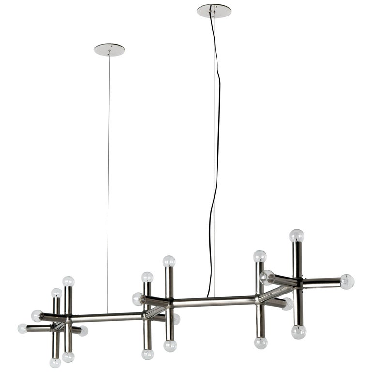 Mid-Century Modern "Linear Chandelier" by Robert Haussmann for Remains ...