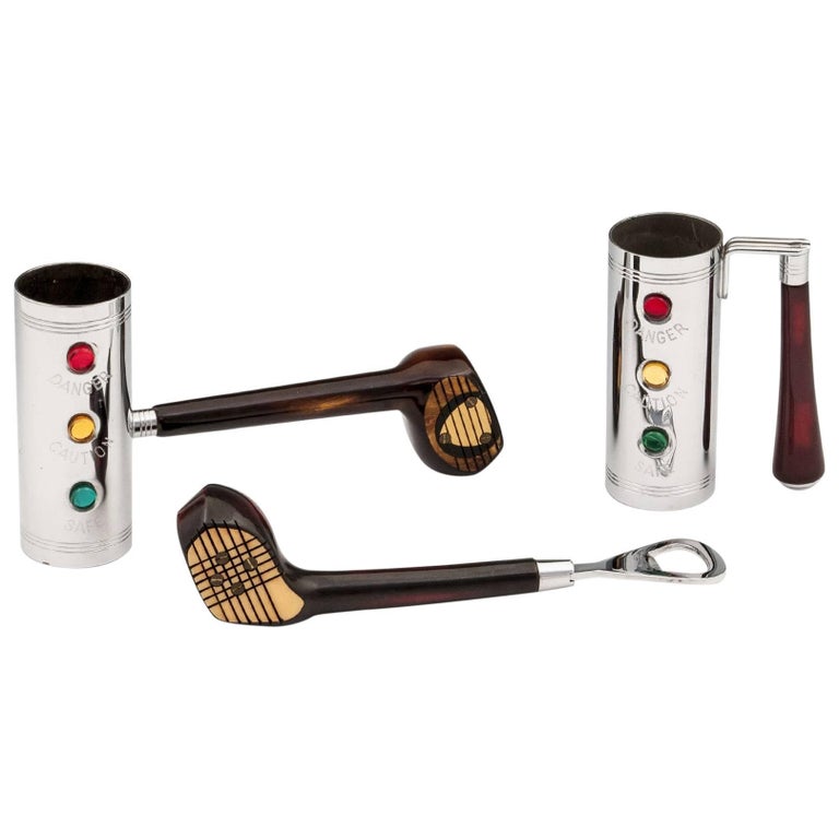 Glo Hill Traffic Light Golf Club Bar Set 20th Century at 1stDibs