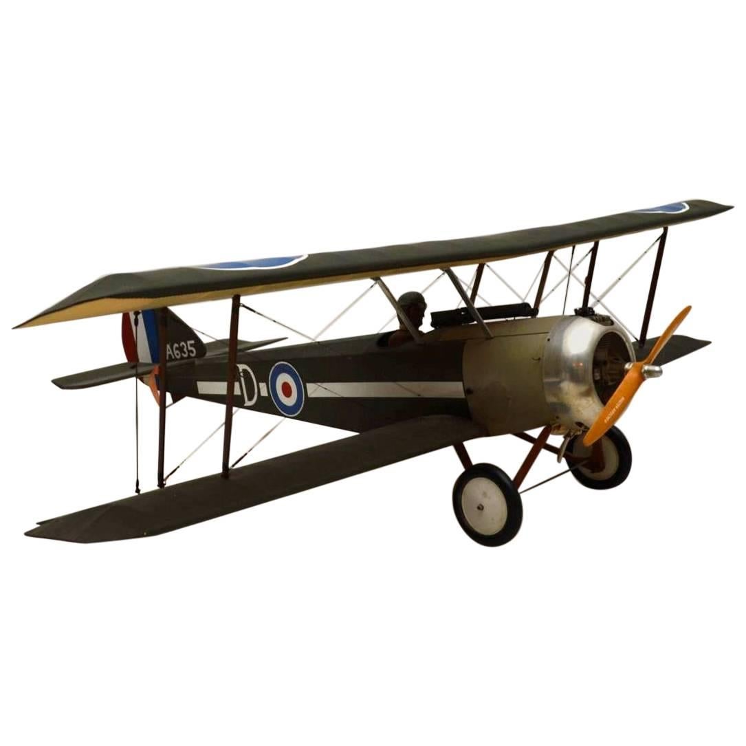 Antique Vintage RAF Model Fighter Biplane at 1stDibs | raf biplane