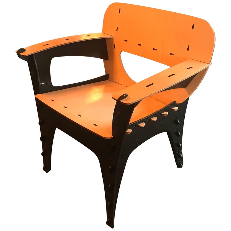 Very Unique Plywood Puzzle Chair by David Kawecki at 1stDibs