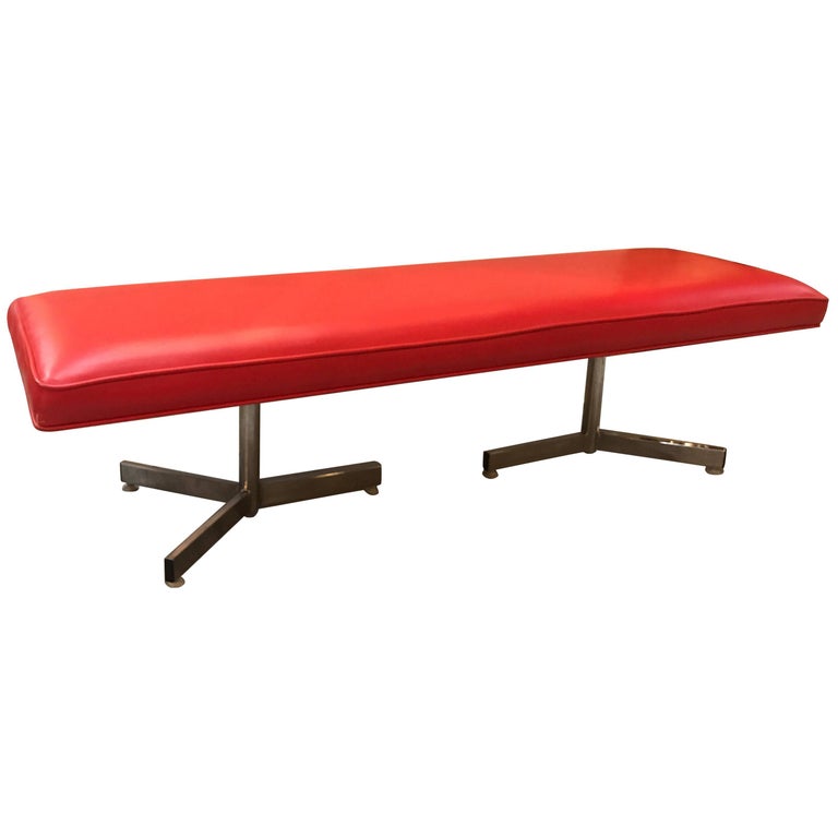 Mid-Century Modern Bankers Bench at 1stDibs