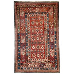 Handmade Antique Caucasian Chichi Rug, 1880s at 1stDibs