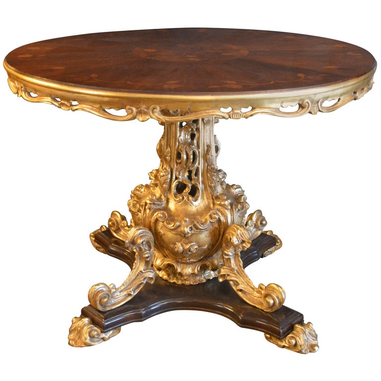 Italian Inlaid Centre Table at 1stDibs