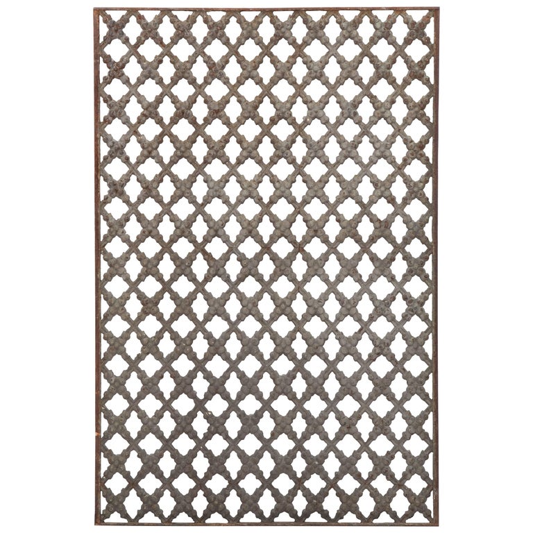 French Early 20th Century Cast Iron Grille at 1stDibs