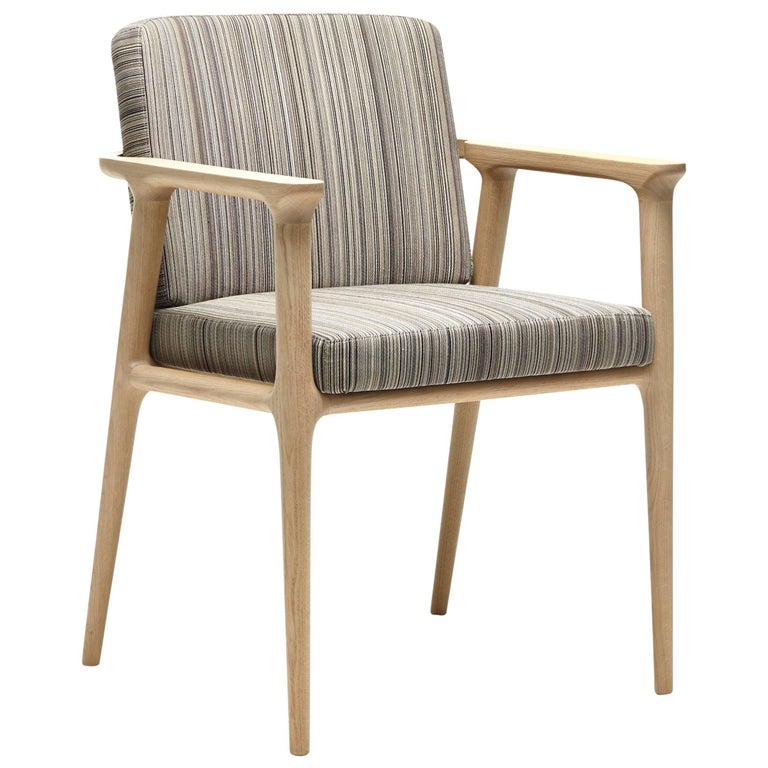 Moooi Zio Dining Chair in Stained Solid Oak and Fabric or Leather For ...