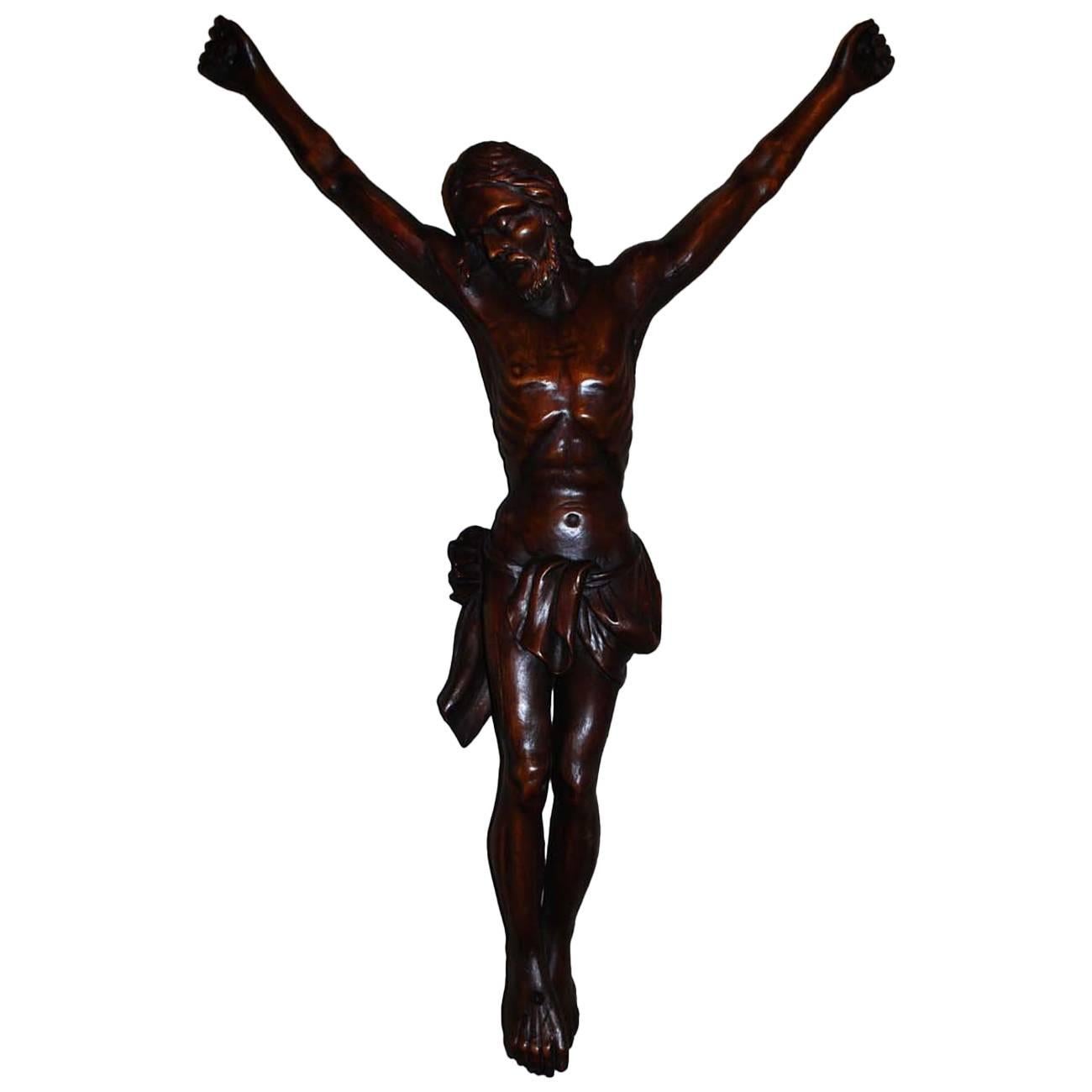 1mt Brass Medieval Revival Altar Corpus Christi Christ Crucified 19th ...