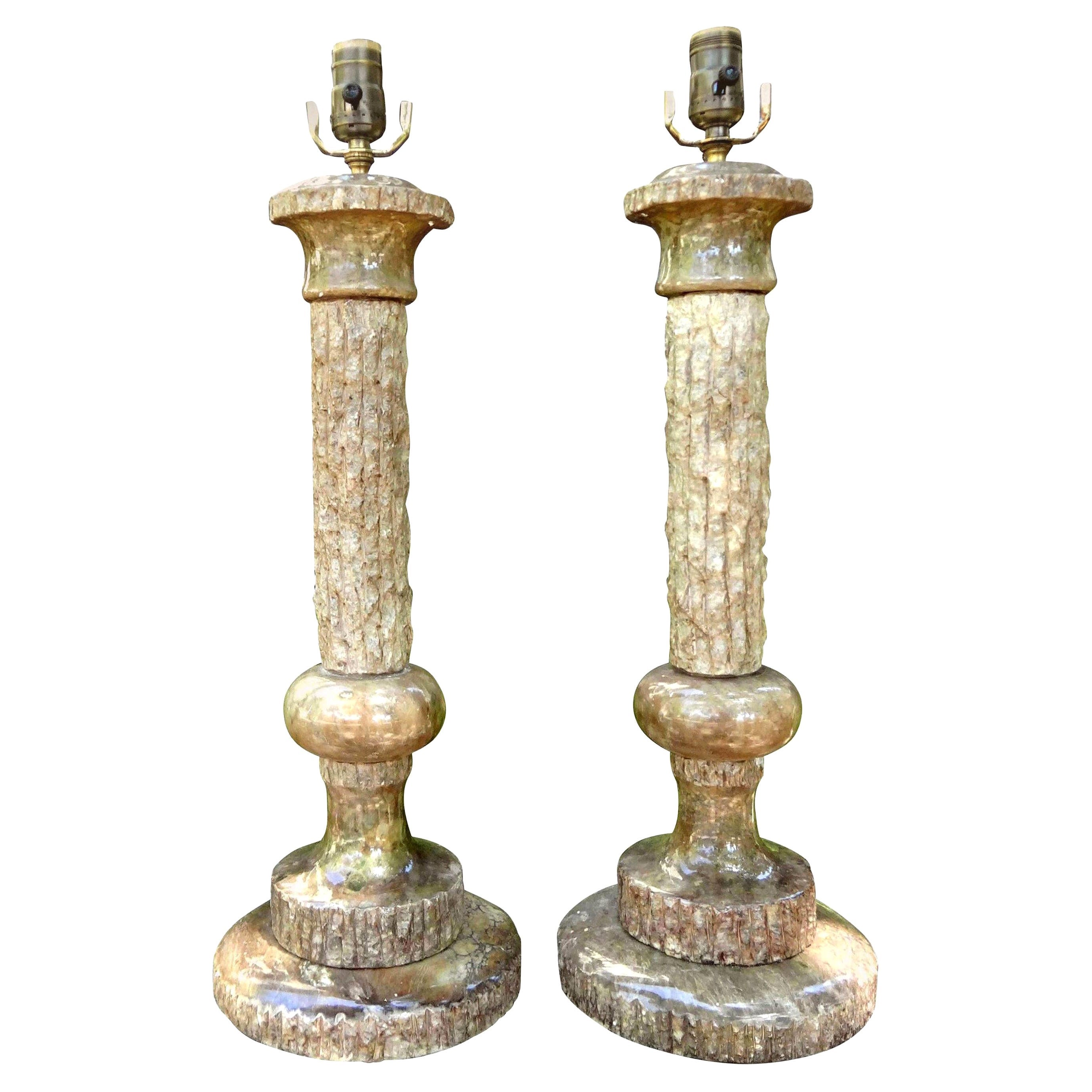 Pair of Italian Marbro Lamps at 1stDibs