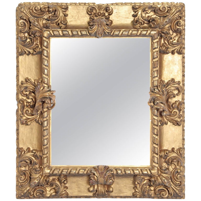 Rare 17th Century Giltwood Italian Picture Frame at 1stDibs