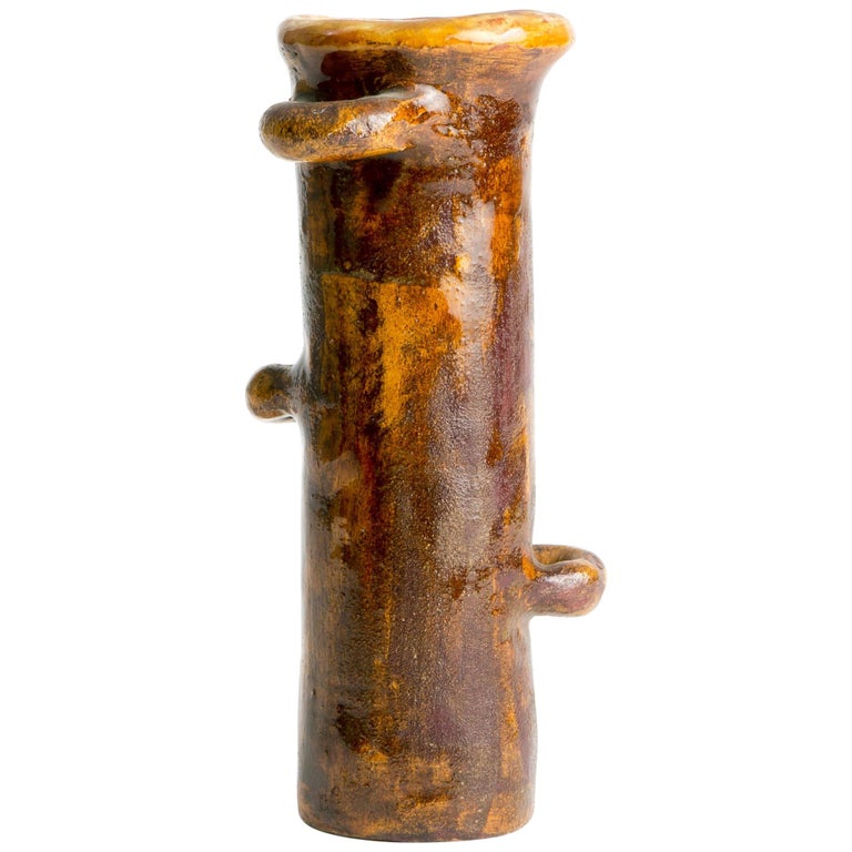 Unusual Hand-Formed Ceramic Vessel For Sale at 1stDibs