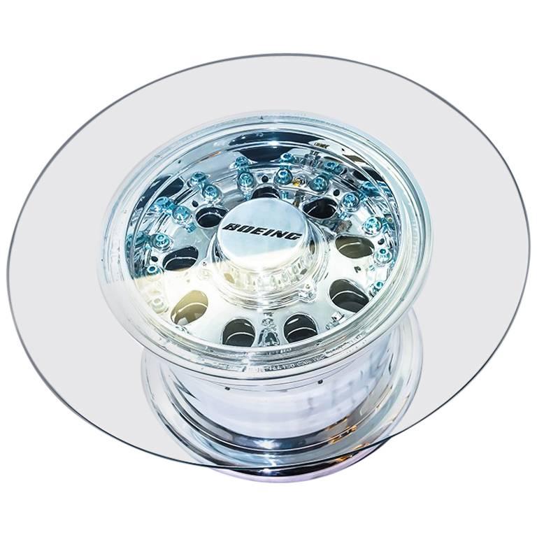 Polished Boeing 747 Wheel Coffee Table For Sale at 1stDibs | boeing 747 ...