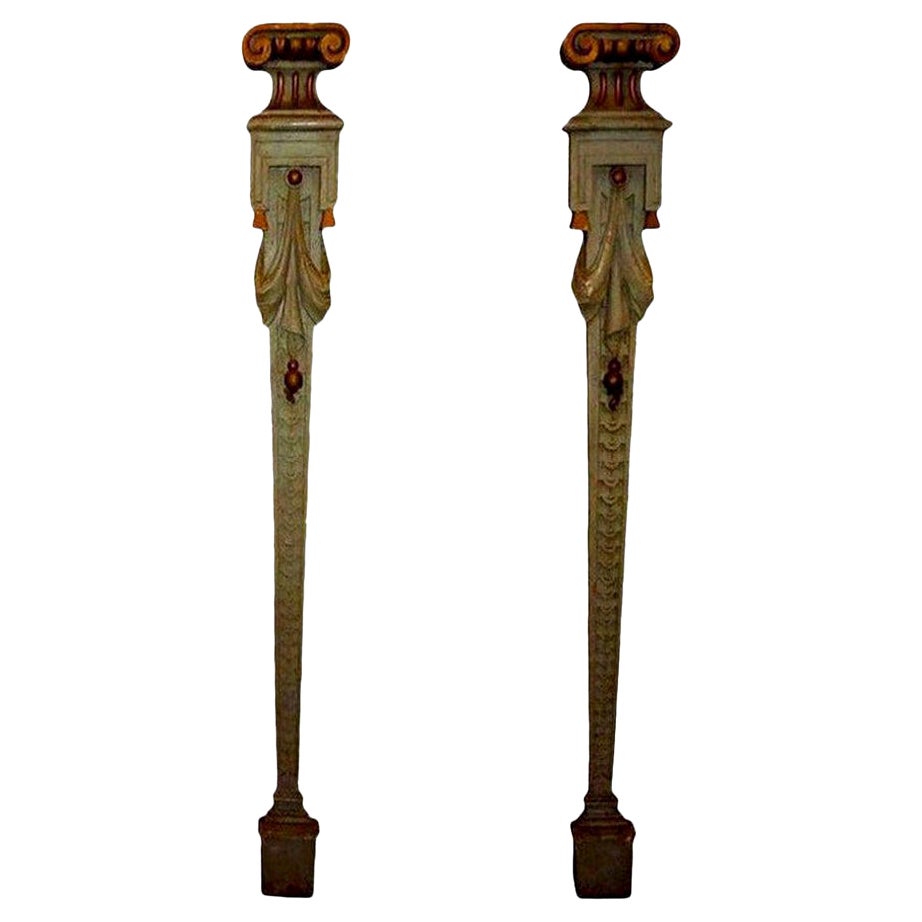 Pair of 17th Century Italian Baroque Hand Carved Columns at 1stDibs ...
