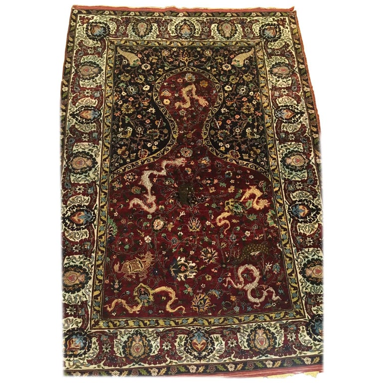 20th Century Turkish Istanbul Kumkapi Rug by Toussounian at 1stDibs