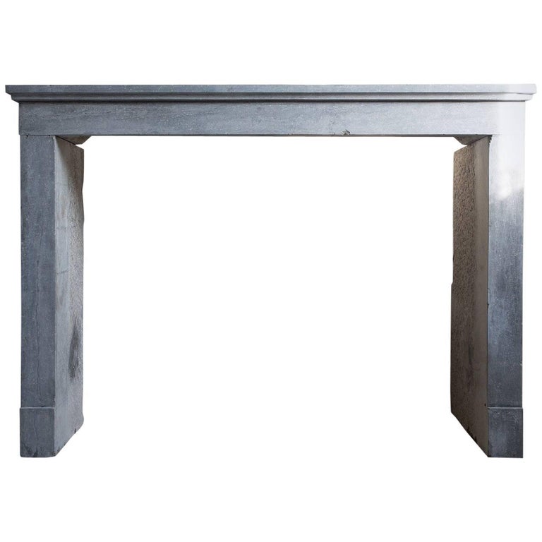 Simple 19th Century Antique Marble Stone Fireplace at 1stDibs
