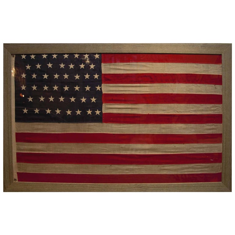 Antique American Flag 46 Star at 1stDibs