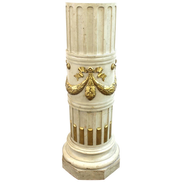Belle Epoque French Ornate Wood Pedestal at 1stDibs