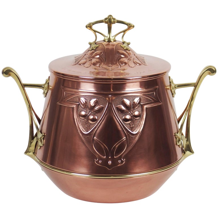 Art Nouveau WMF Covered Pot at 1stDibs