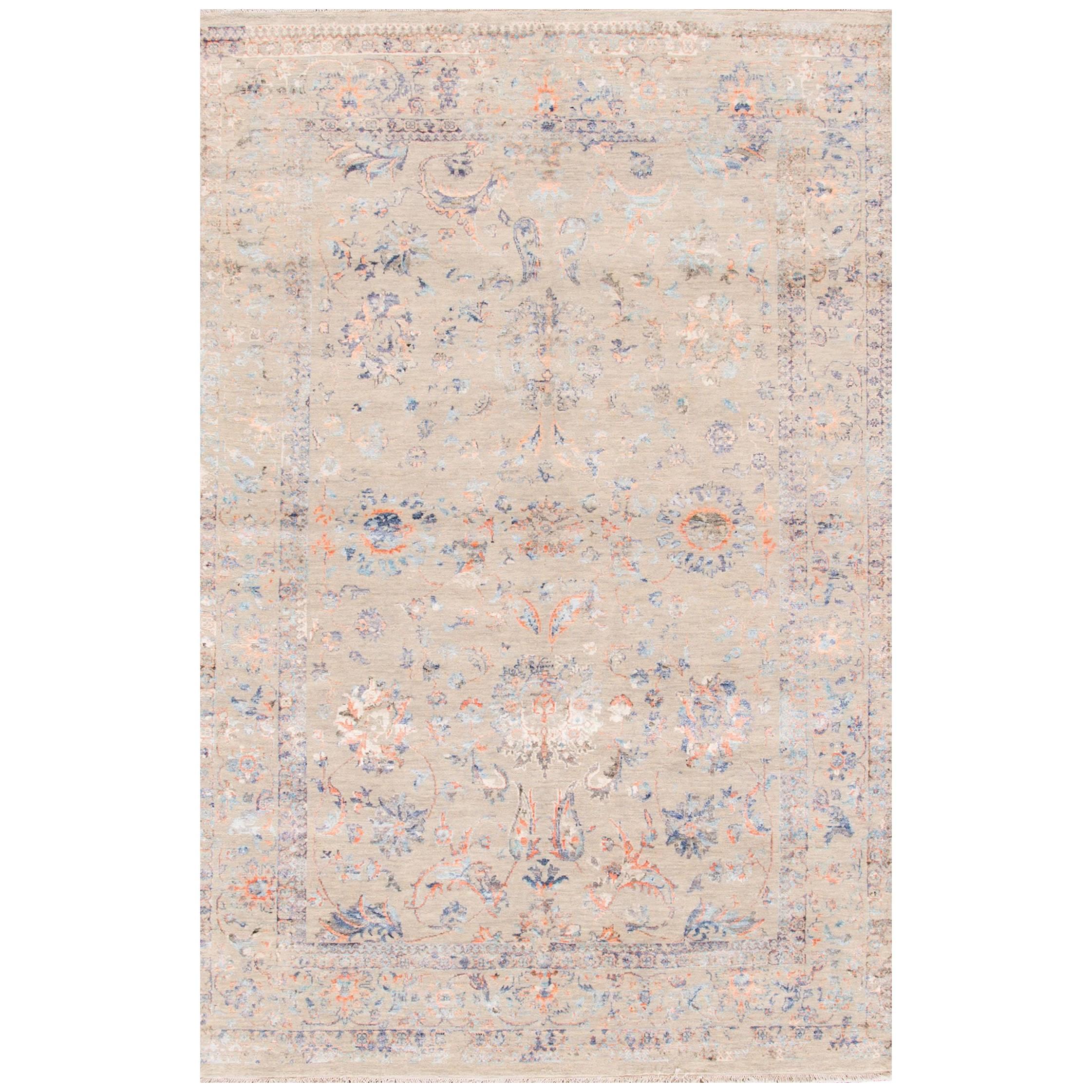 Blue Indian Rug at 1stDibs