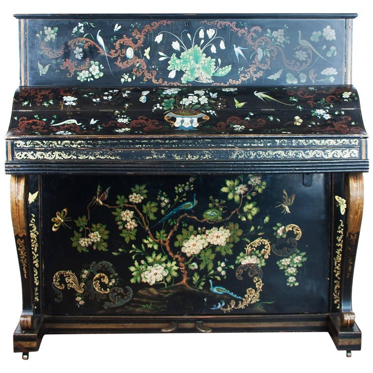 19th Century Painted Piano at 1stDibs