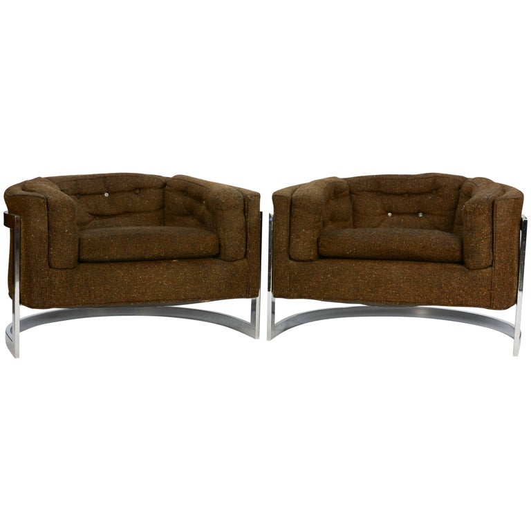 Metropolitan of San Francisco Monumental Club Chairs by Jules Heumann ...