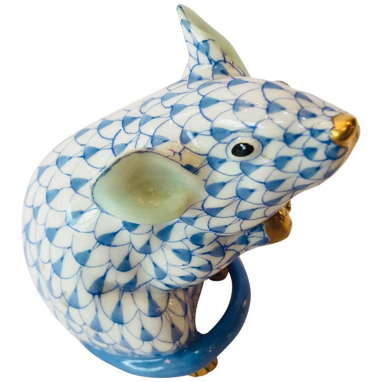 Herend Porcelain Mouse at 1stDibs
