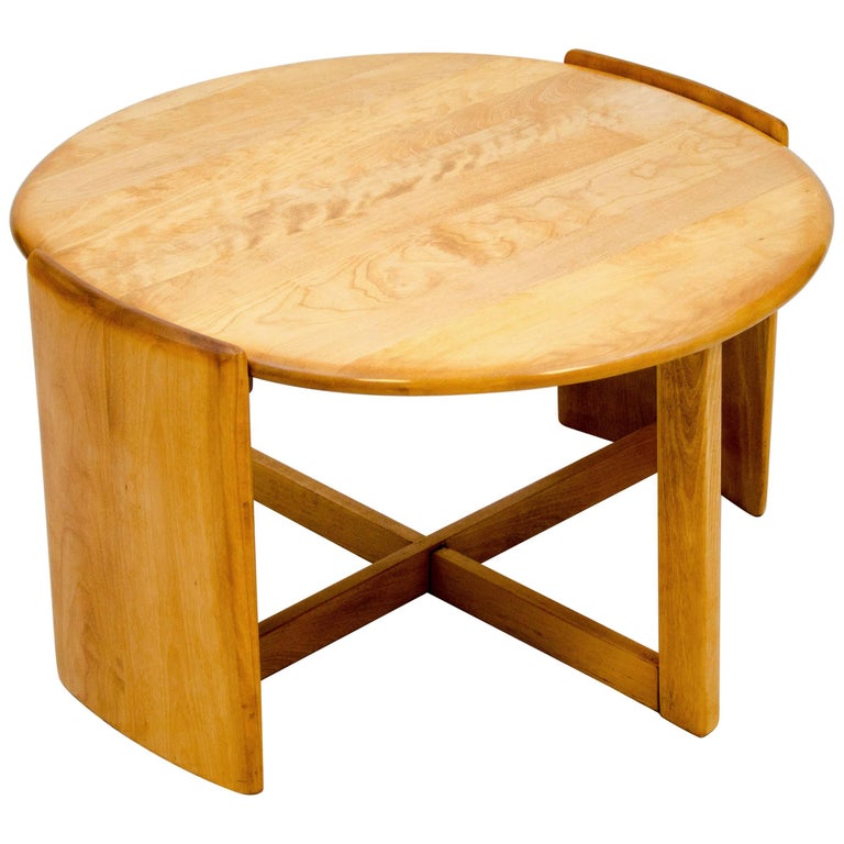 Heywood Wakefield Streamline Modern Round Coffee or Cocktail Table, C ...