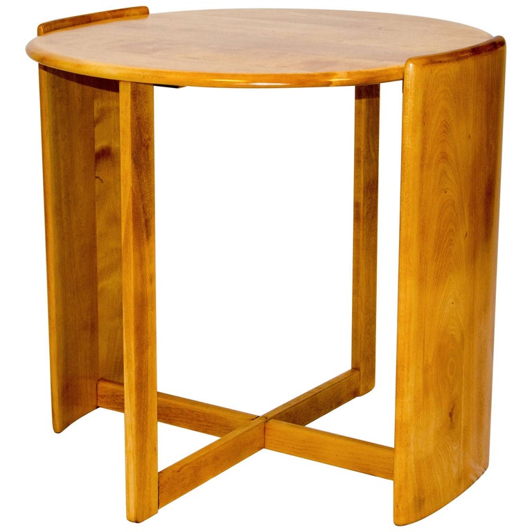 Heywood Wakefield Streamline Modern Round Corner or Centre Table, C ...