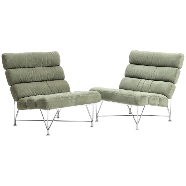 Nice Pair of Spider Lounge Chairs by DUX at 1stDibs
