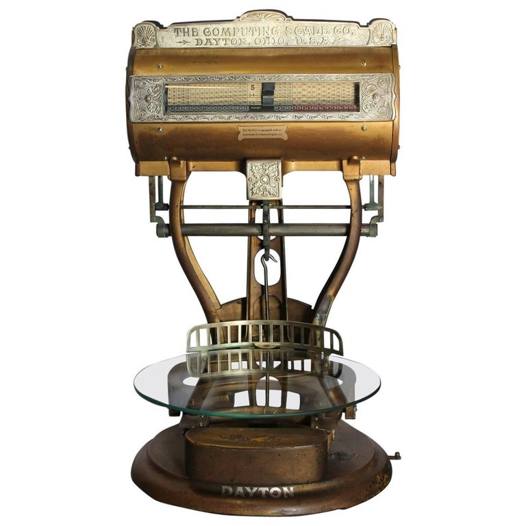 Large Antique Dry Goods Store Barrel Scale by The Computing Scale Co ...