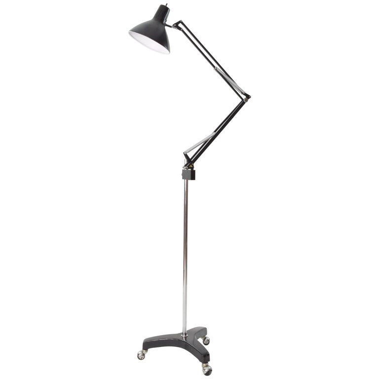 1970s Naska Loris Norway Floor Work Lamp at 1stDibs