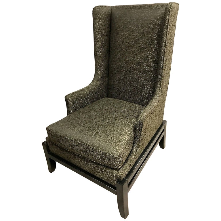 Baker Furniture Large Wingback Chair at 1stDibs