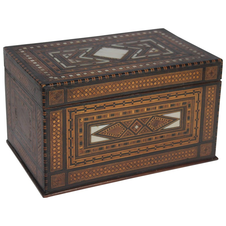 Syrian Marquetry Box at 1stDibs
