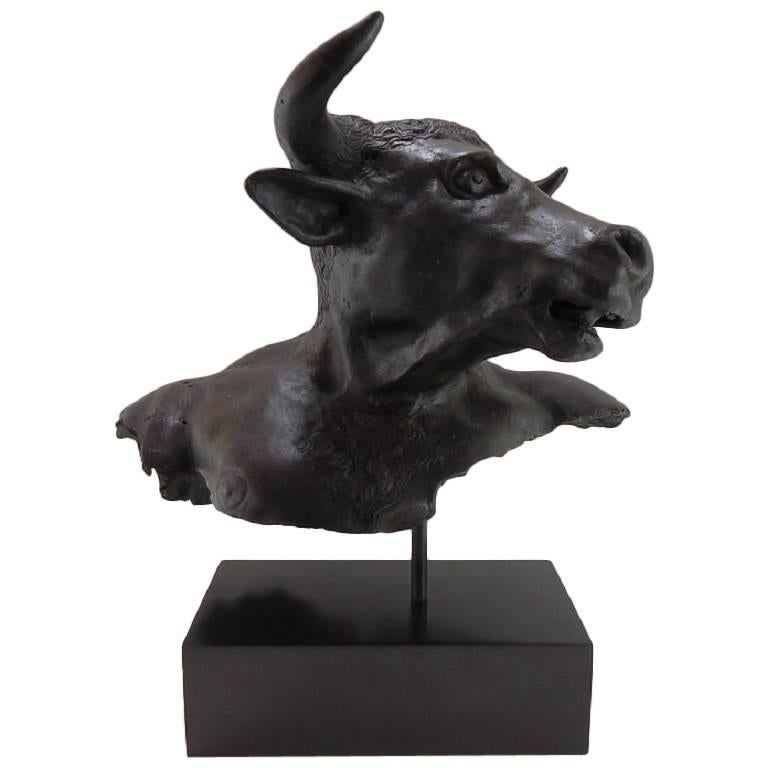 17th Century Roman School Bronze Minotaur Bust Sculpture For Sale at ...