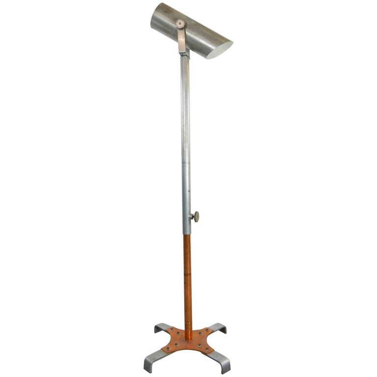 Vintage Industrial Floor Lamp by Acme Lite, USA at 1stdibs