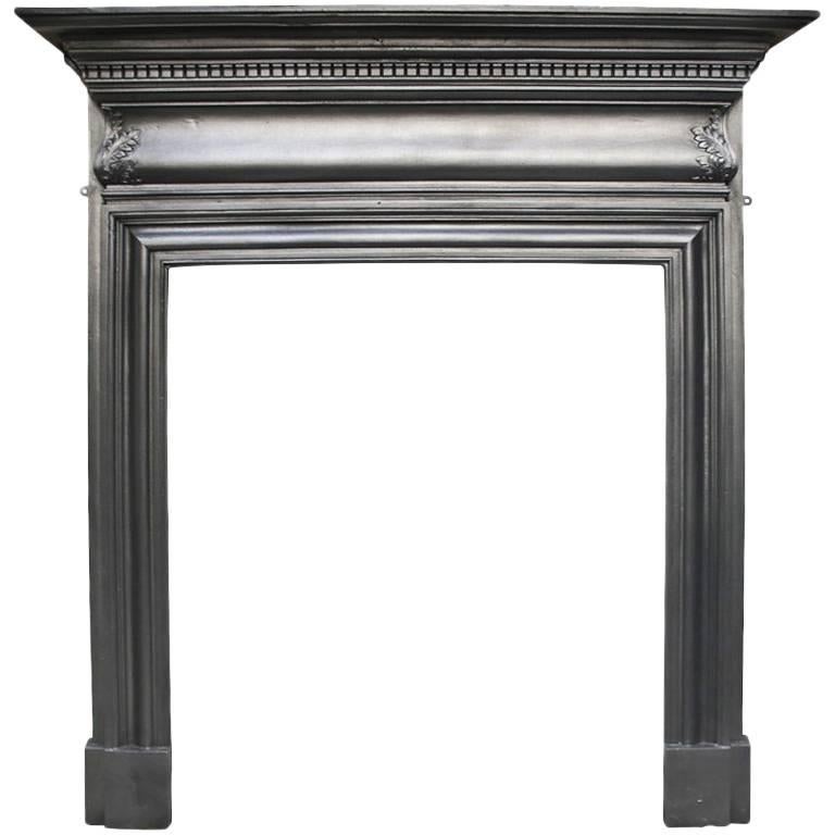 Small Late Victorian Cast Iron Fireplace Surround at 1stDibs