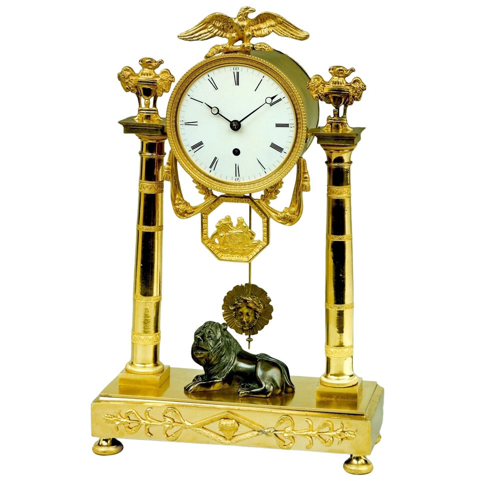 Victorian Antique Porcelain Clock by Adam Thomson of Bond Street London ...