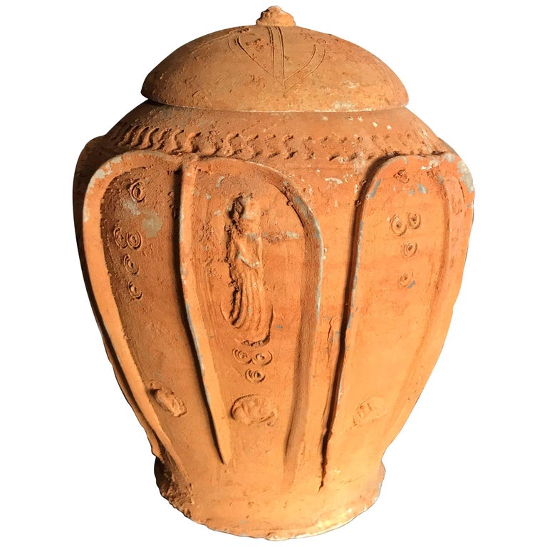 Ancient Chinese Buddhist "Lotus" Offering Jar 900 AD at 1stDibs