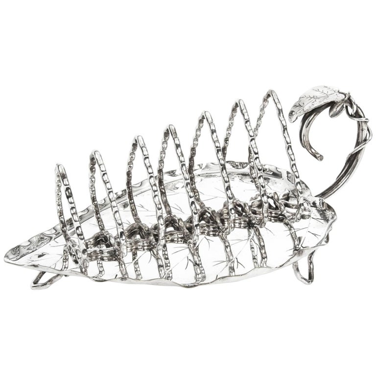 19th Century Victorian Toast Rack by Hukin and Heath at 1stDibs