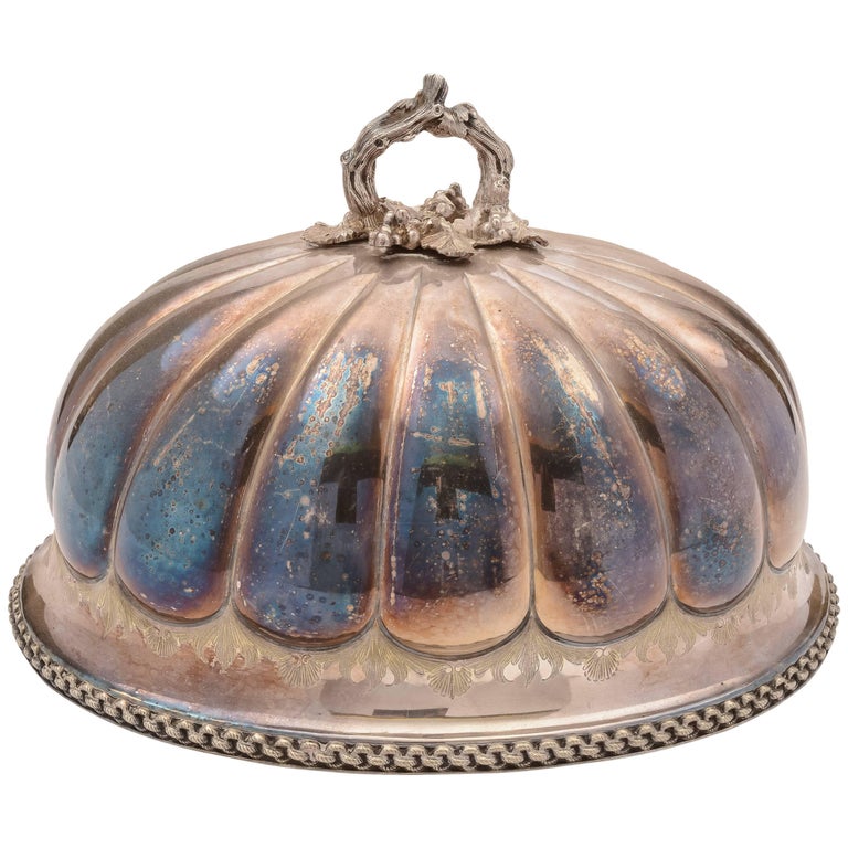 Victorian Silver Plated Meat Cover, circa 1880 For Sale at 1stDibs