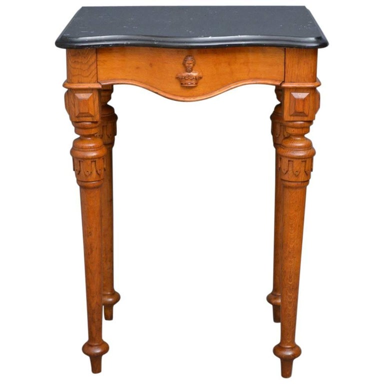 Stylish Victorian Console Table in Oak For Sale at 1stDibs