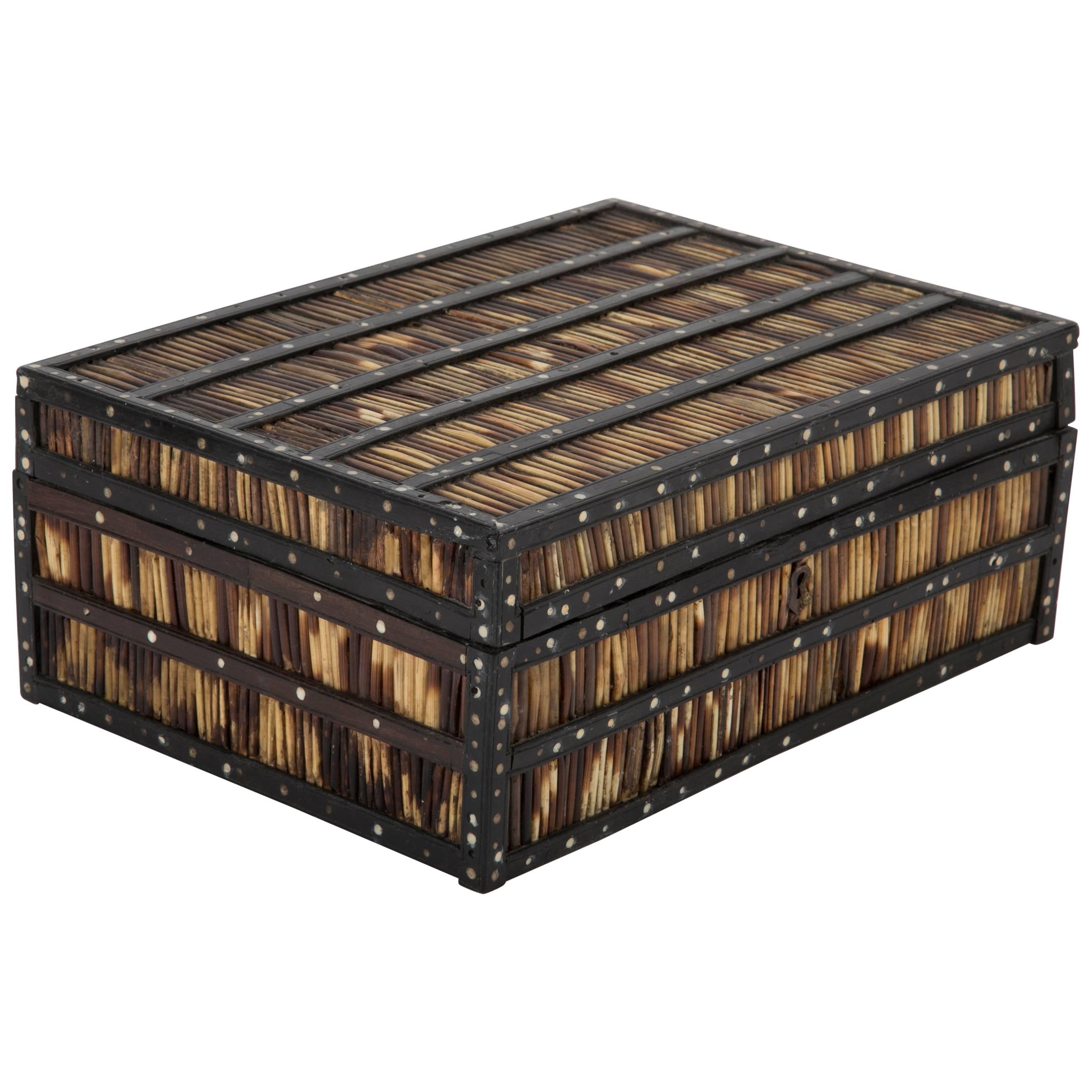 Anglo-Indian Porcupine Quill Box at 1stdibs
