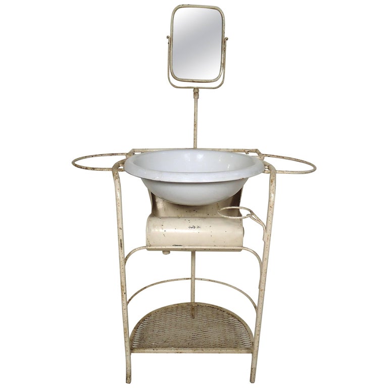 Vintage Industrial Victorian Wash Stand at 1stDibs