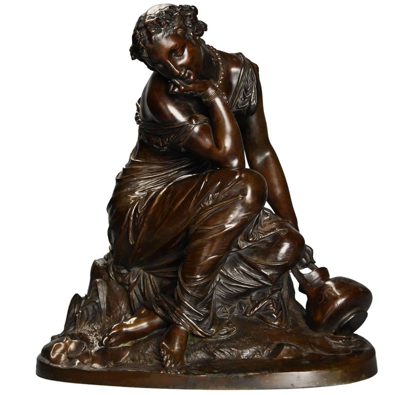 Mid-19th Century French Female Bronze in the Classical Form ...