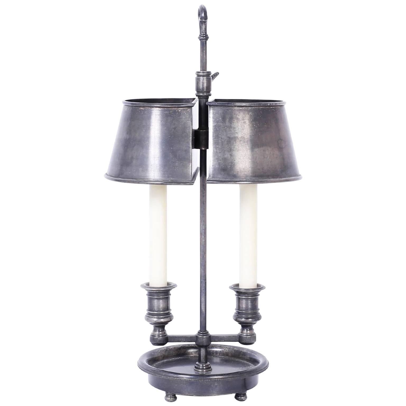 Chinese Pewter Lamp at 1stDibs