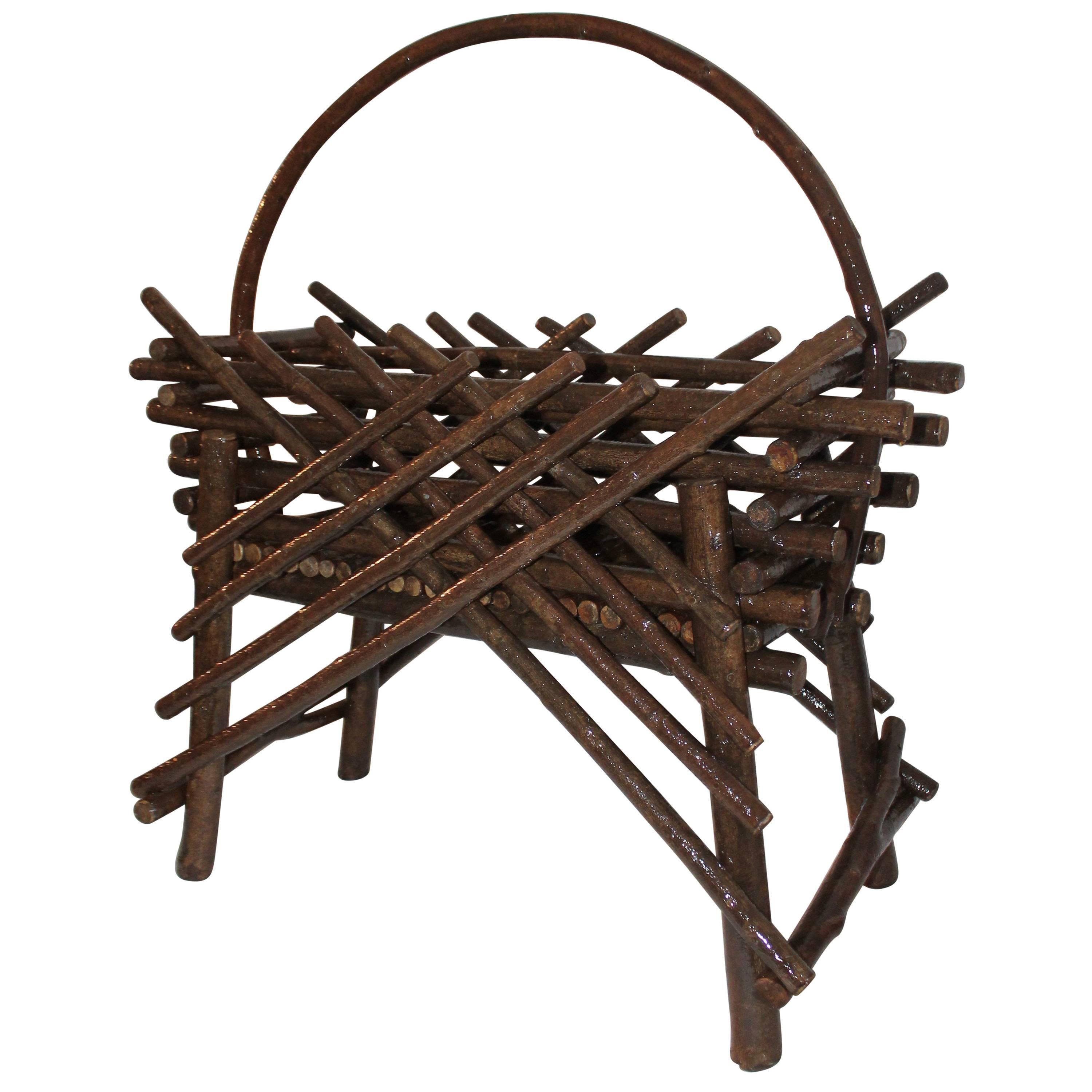 Amish Handmade Willow Planter For Sale at 1stDibs | amish planter