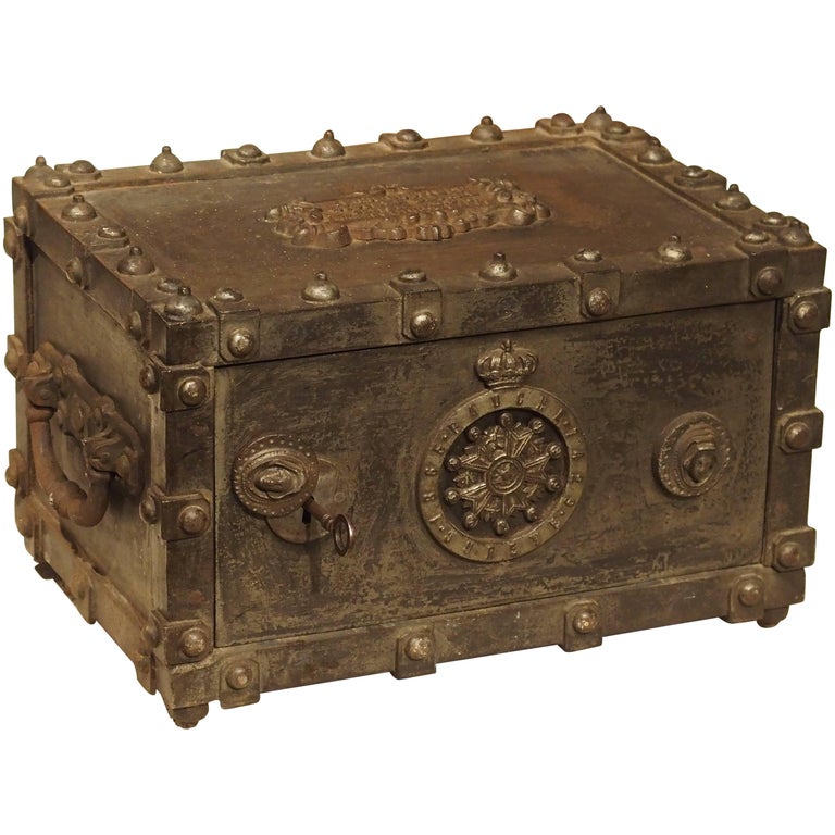 Vintage Industrial Cast Iron Mosler Safe at 1stdibs