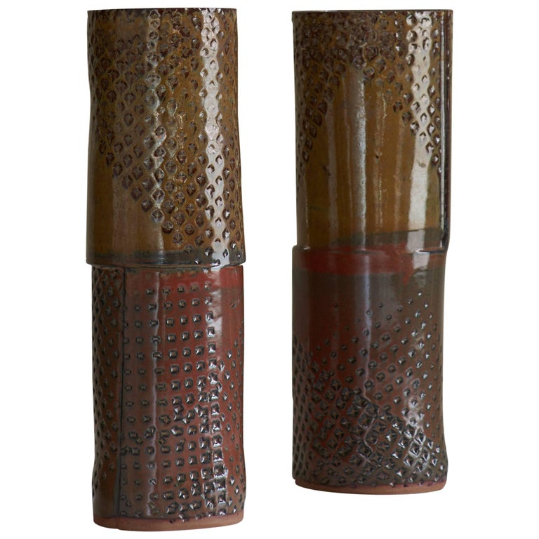 Ceramic Candle Holder by Dumais Made at 1stdibs