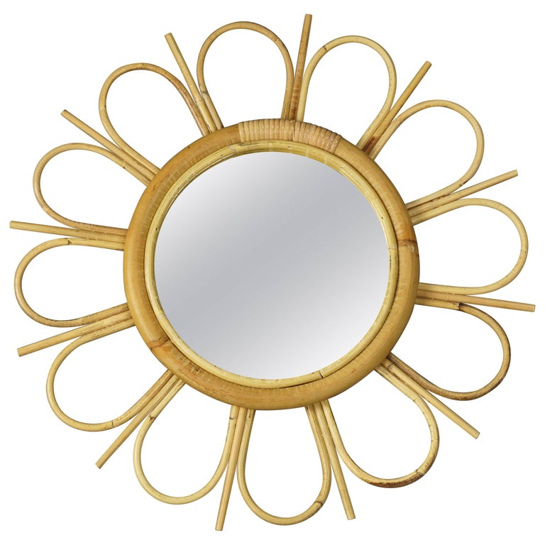 Rattan Mirror at 1stDibs