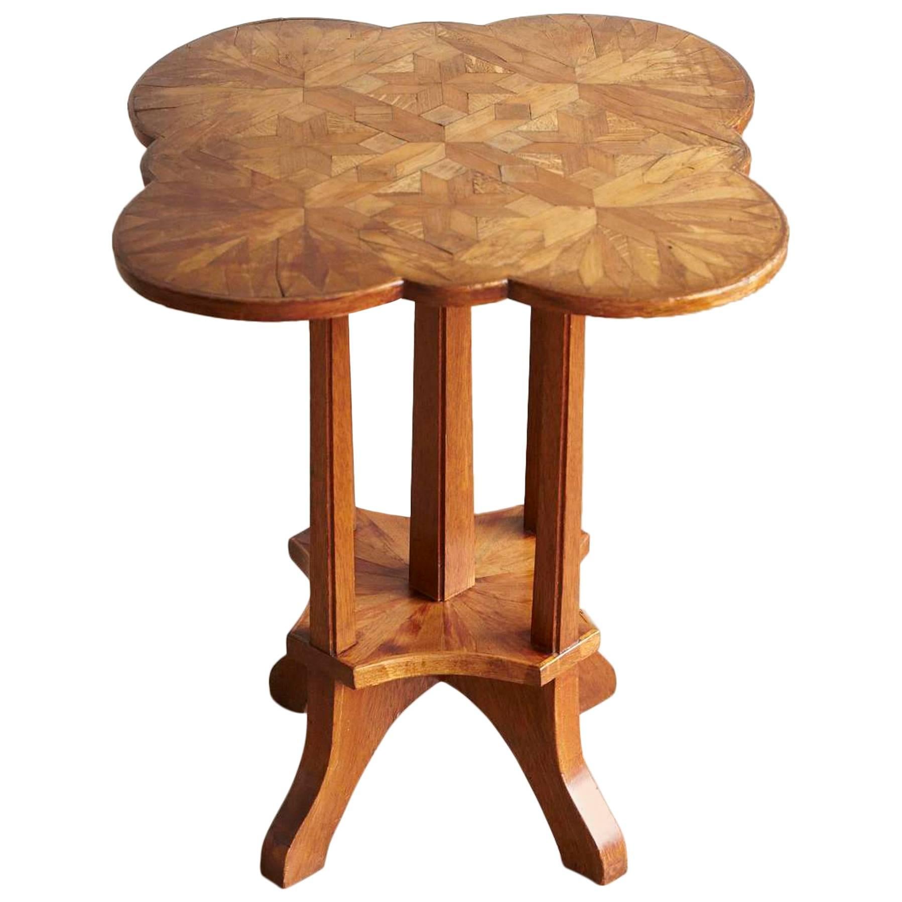 Antique Clover shaped table at 1stdibs