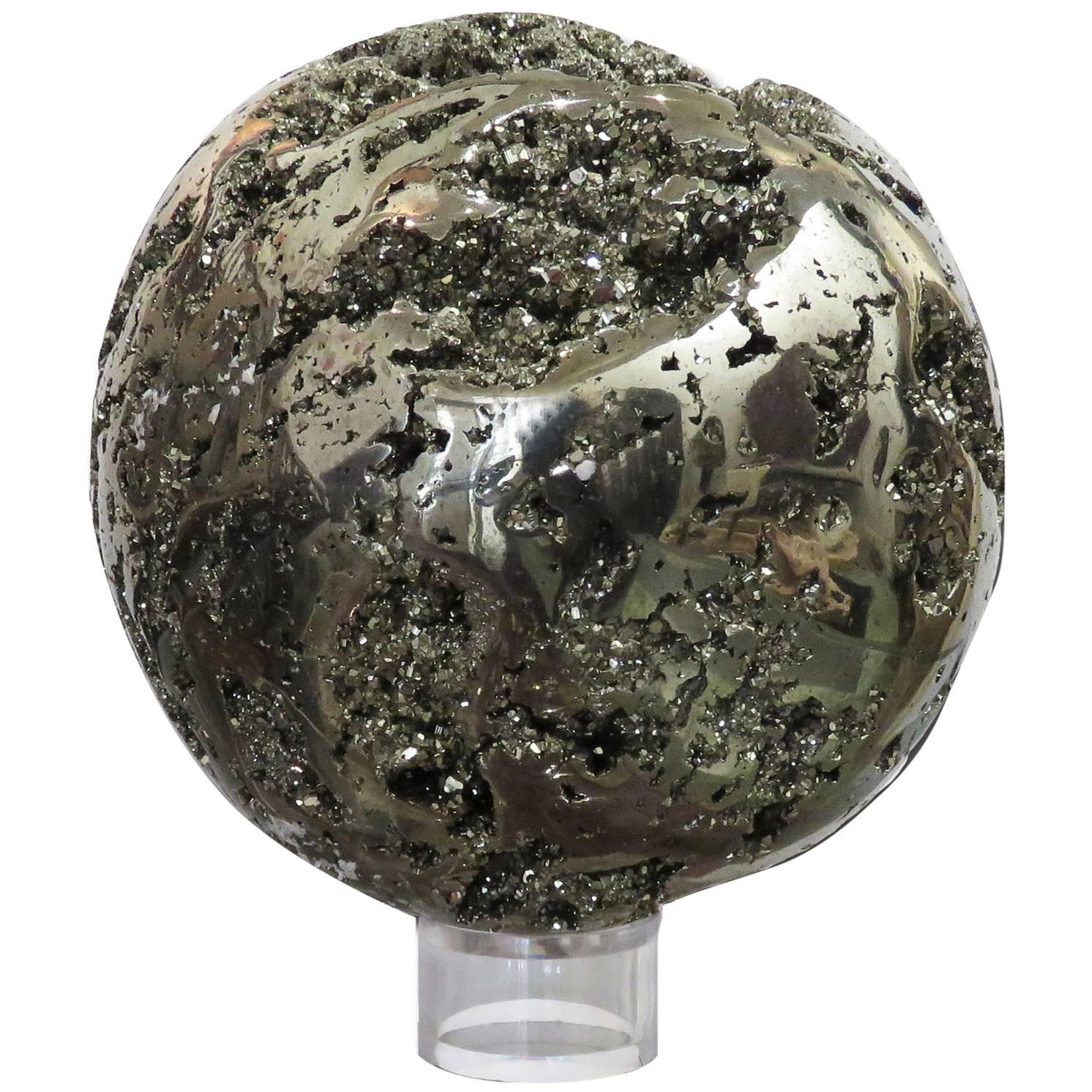 Large Peruvian Pyrite Sphere at 1stDibs