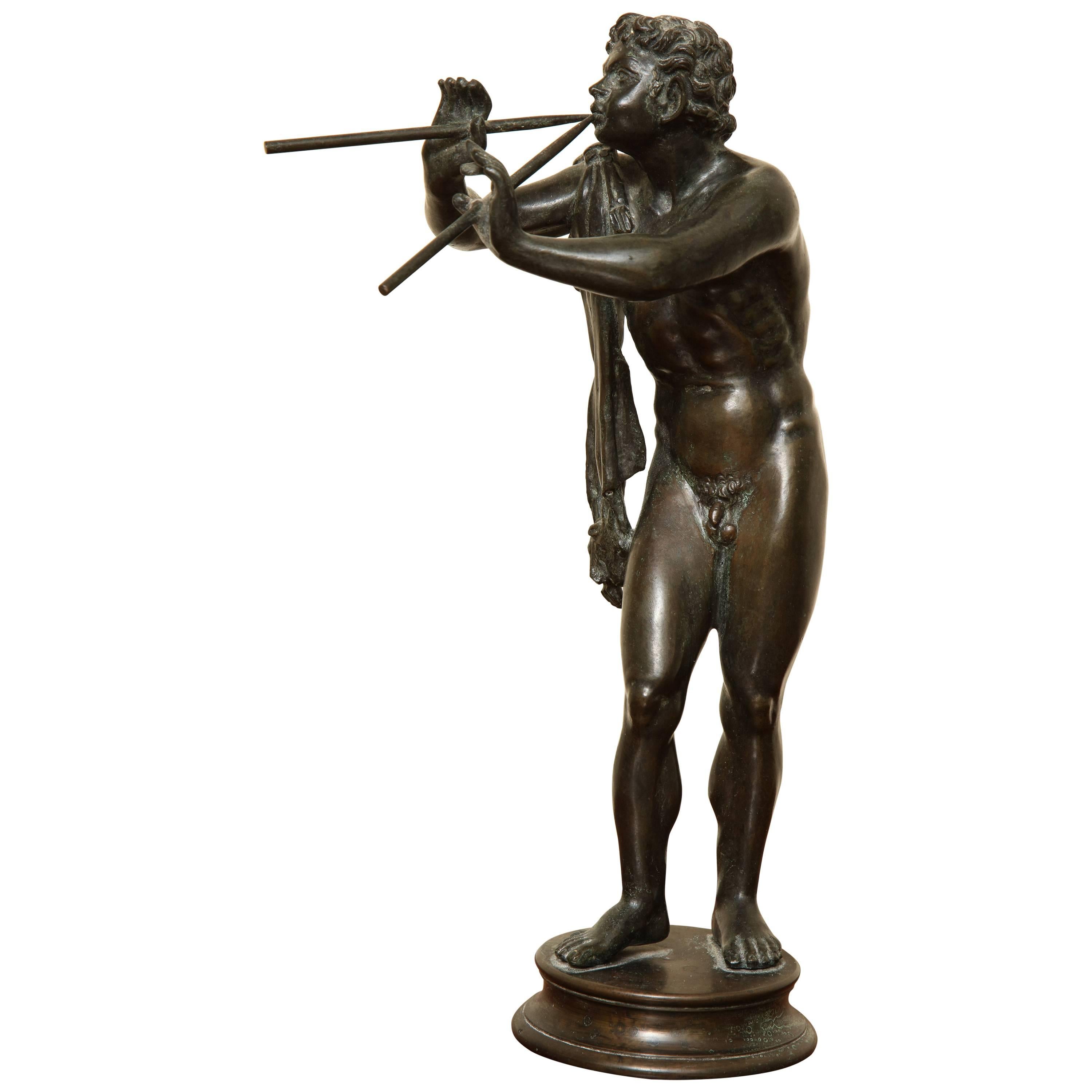 Midcentury Bronze of Pan Playing the Pipes at 1stDibs | bronze pipes ...